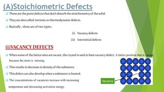 Crystal defects pk cnu | PPTX
