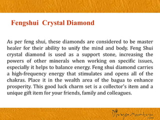 Crystal diamond set for chakra healing | PPT