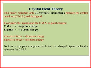Crystal field Theory | PPTX
