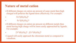Crystal field stabilization energy | PPTX