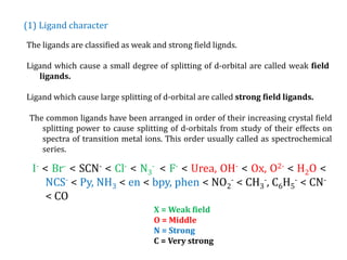 Crystal field stabilization energy | PPTX | Chemistry | Science