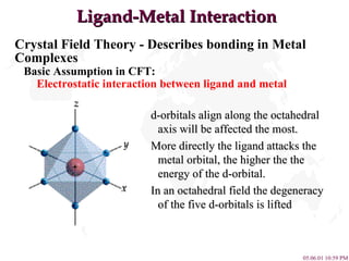 Crystal field theory | PPT
