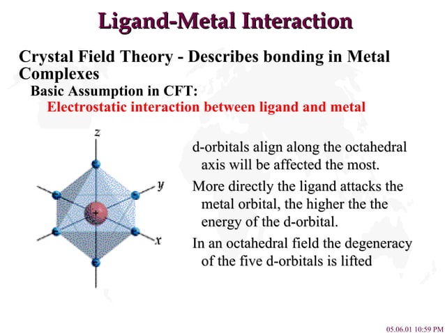 Crystal field theory | PPT | Chemistry | Science