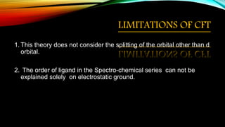 Crystal field theory | PPTX