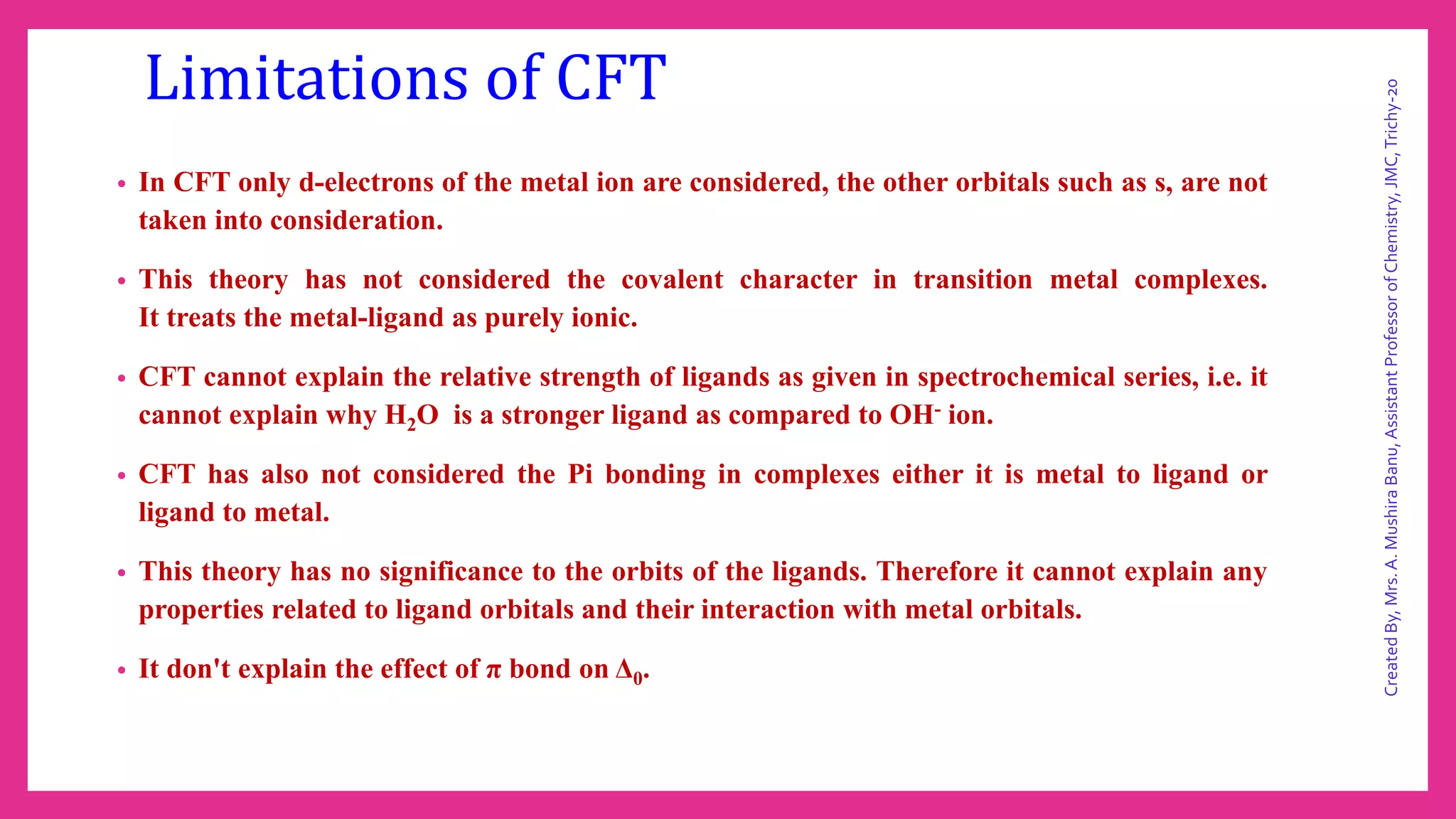 CRYSTAL FIELD THEORY TETRAHEDRAL SPLITTING (CFT).pptx