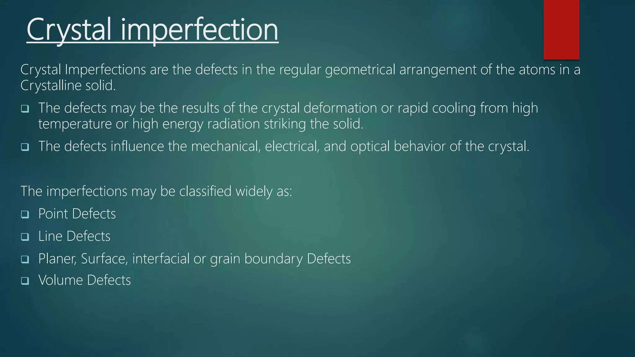 Crystal geometry and structure | PPTX