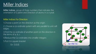 Crystal geometry and structure | PPTX