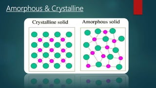 Crystal geometry and structure | PPTX