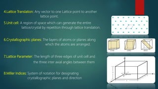 Crystal geometry and structure | PPTX