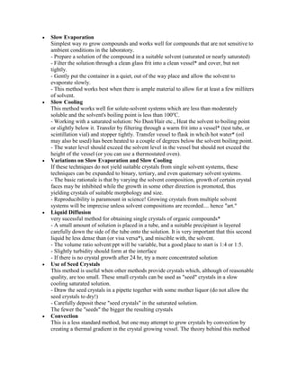 Crystal growth | DOCX