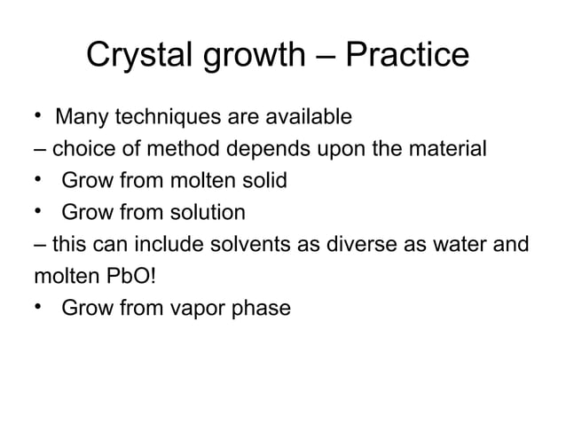 Crystal Growth_Introduction | PPT