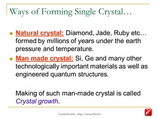 Crystal Growth | PDF