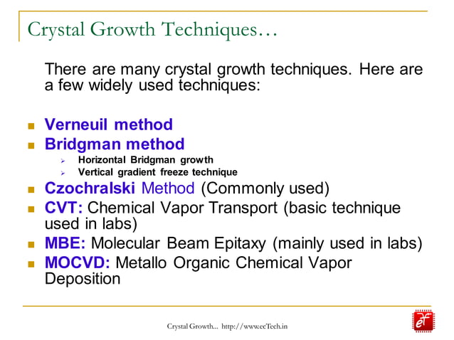 Crystal Growth | PPT | Free Download