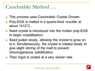 Crystal Growth | PDF