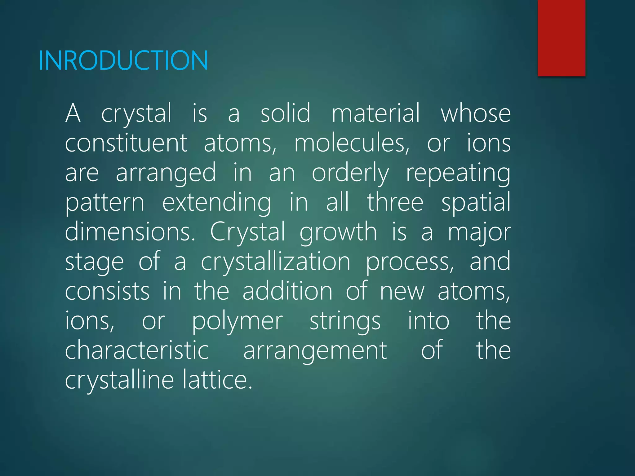 Crystal growth and wafer preparation | PPTX