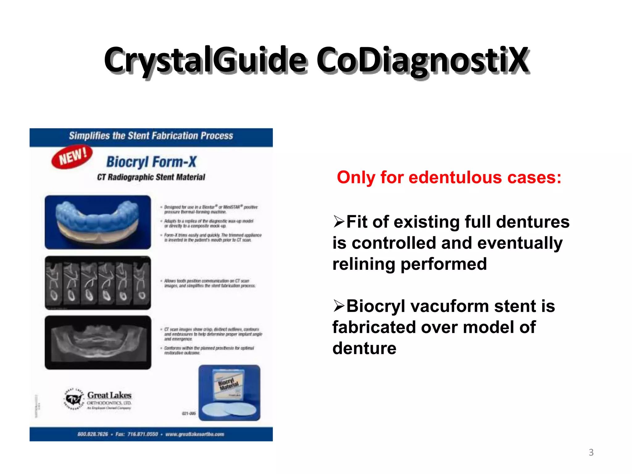 Crystal guide codiagnostix workflow | PPTX