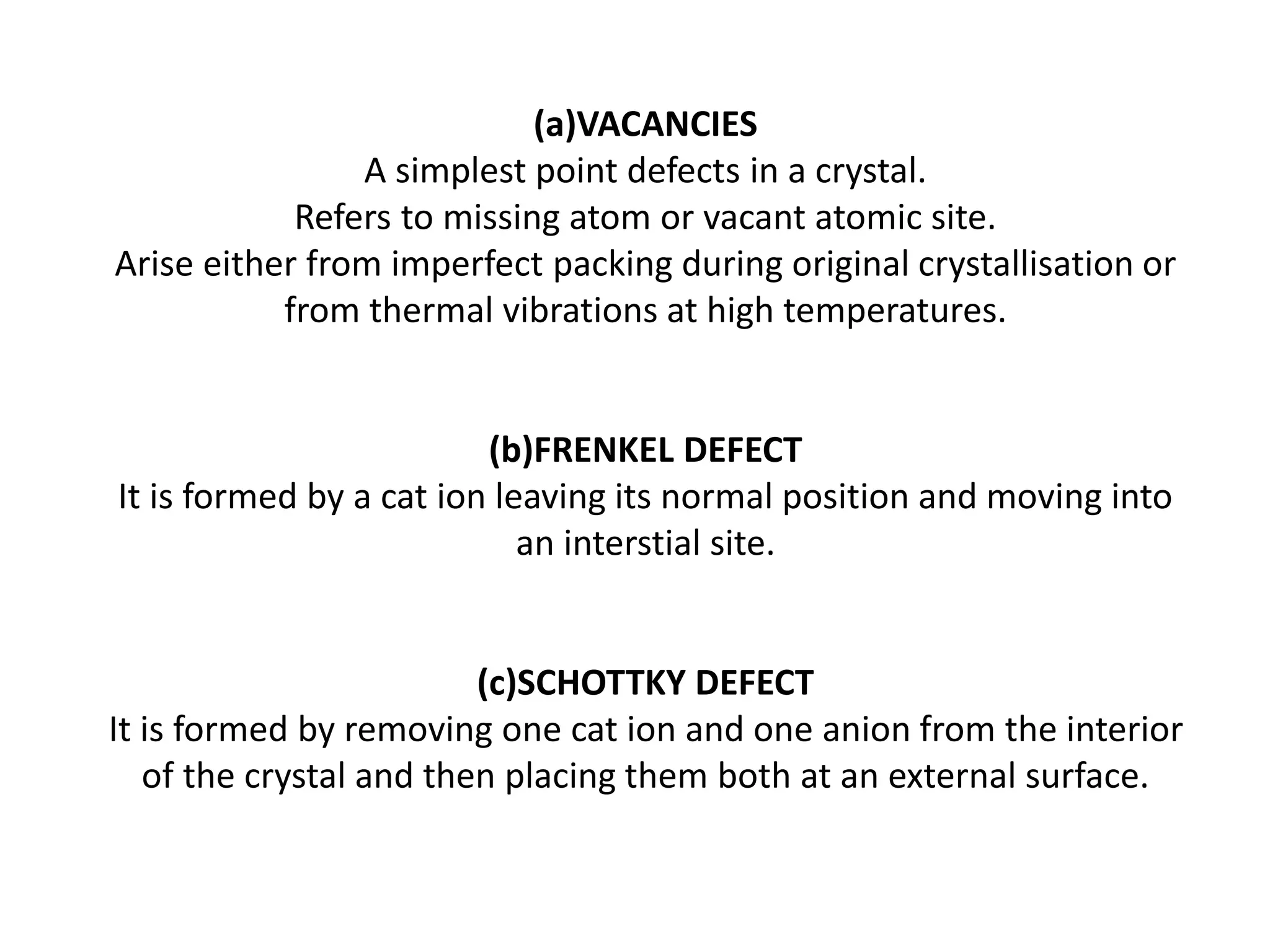 Crystal imperfections | PPTX