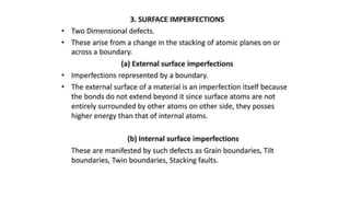 CRYSTAL IMPERFECTIONS _ metallurgy .pptx