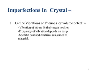 Crystal imperfections | PDF