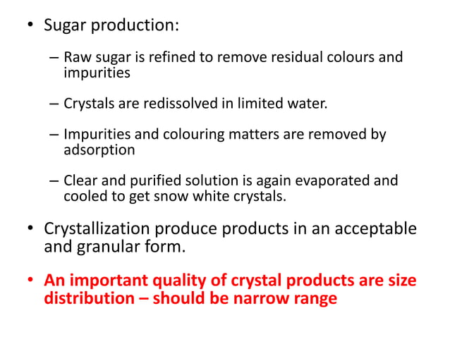Crystalization (Mass Transfer) | PPTX | Chemistry | Science