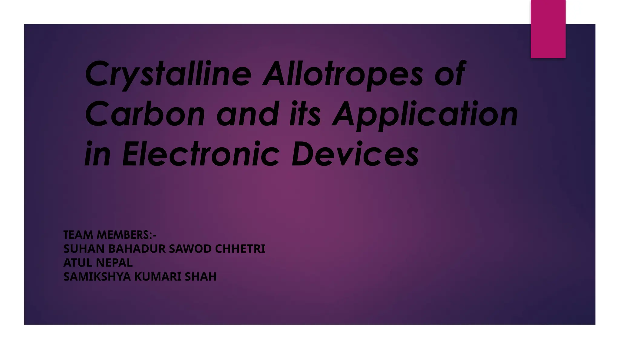 Crystalline Allotropes of Carbon and its Application in.pptx