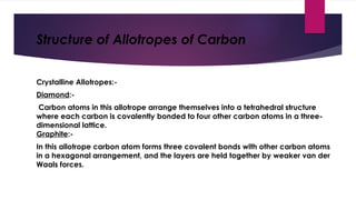 Crystalline Allotropes of Carbon and its Application in.pptx