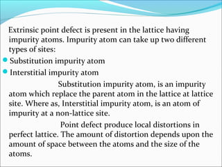 Crystalline defects | PPT