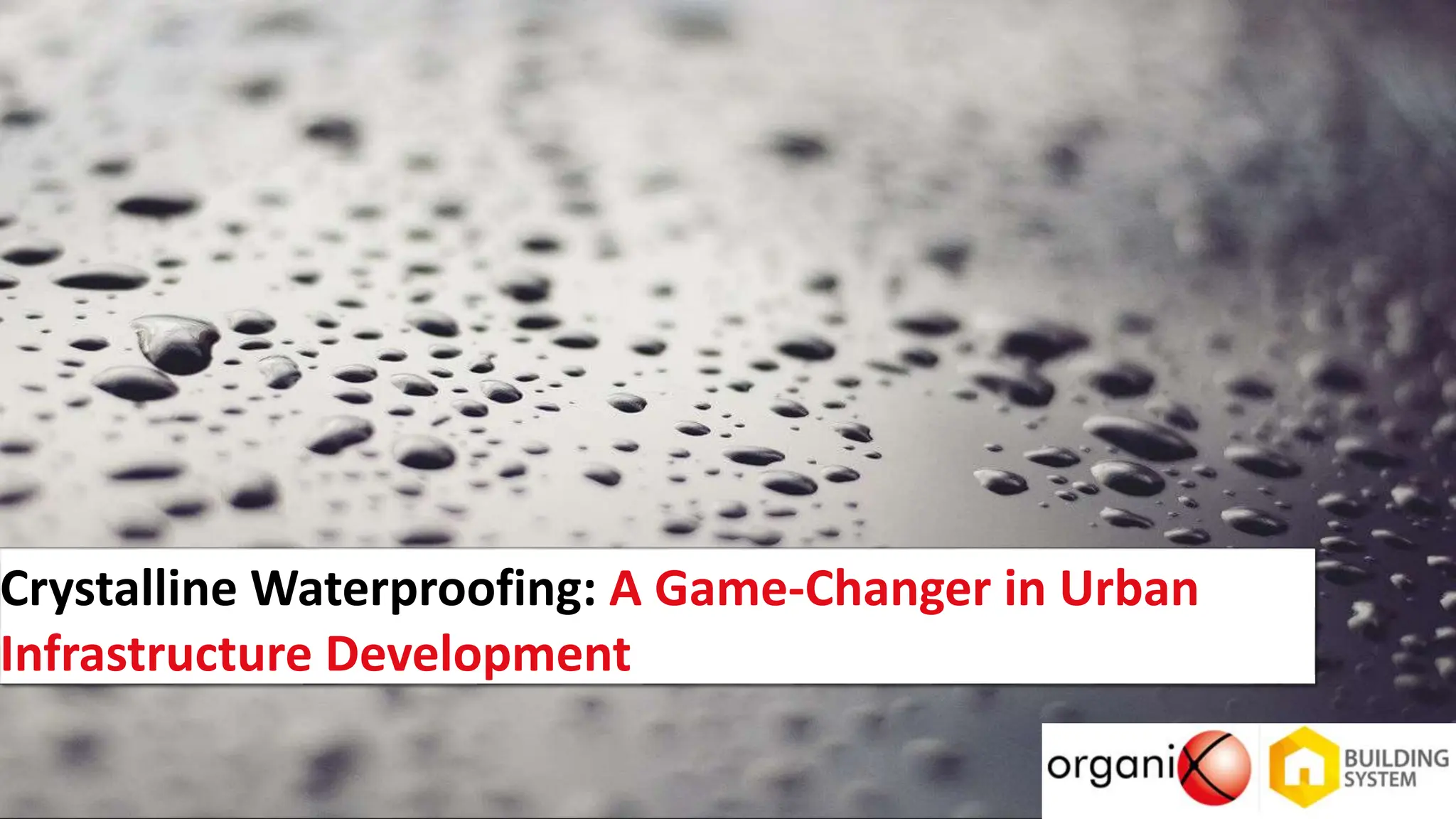 Crystalline Waterproofing: A Game-Changer in Urban Infrastructure ...