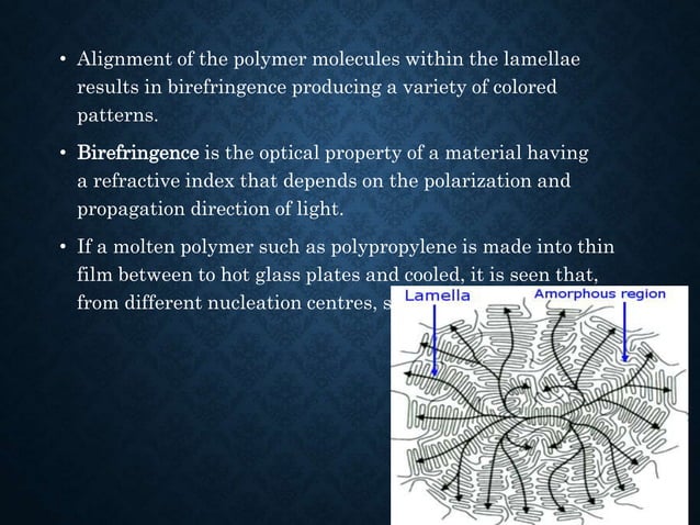 Crystallinity in polymers | PPTX | Chemistry | Science