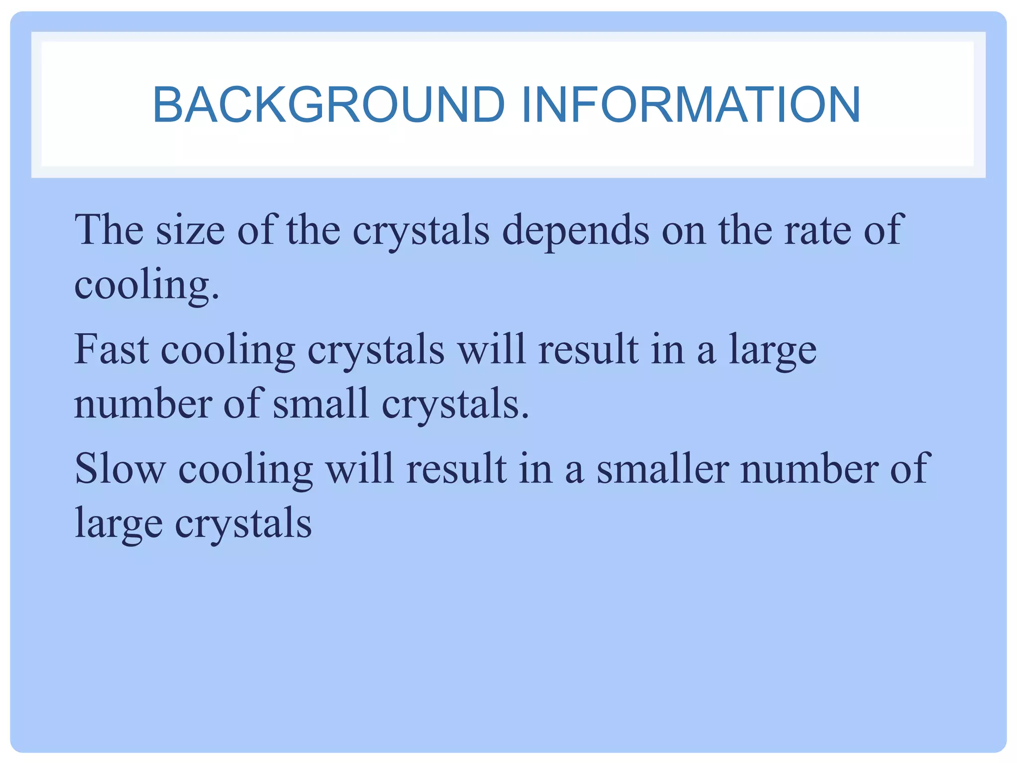 Crystallisation | PPTX