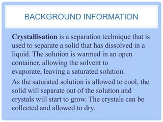 Crystallisation | PPTX