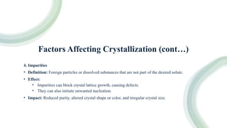 Crystallisation and their classification and mechanism.pptx