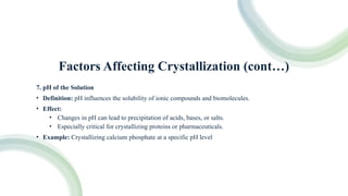 Crystallisation and their classification and mechanism.pptx