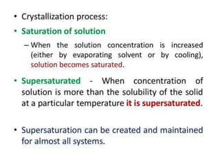Crystallization, or crystallisation, is the process of atoms or ...