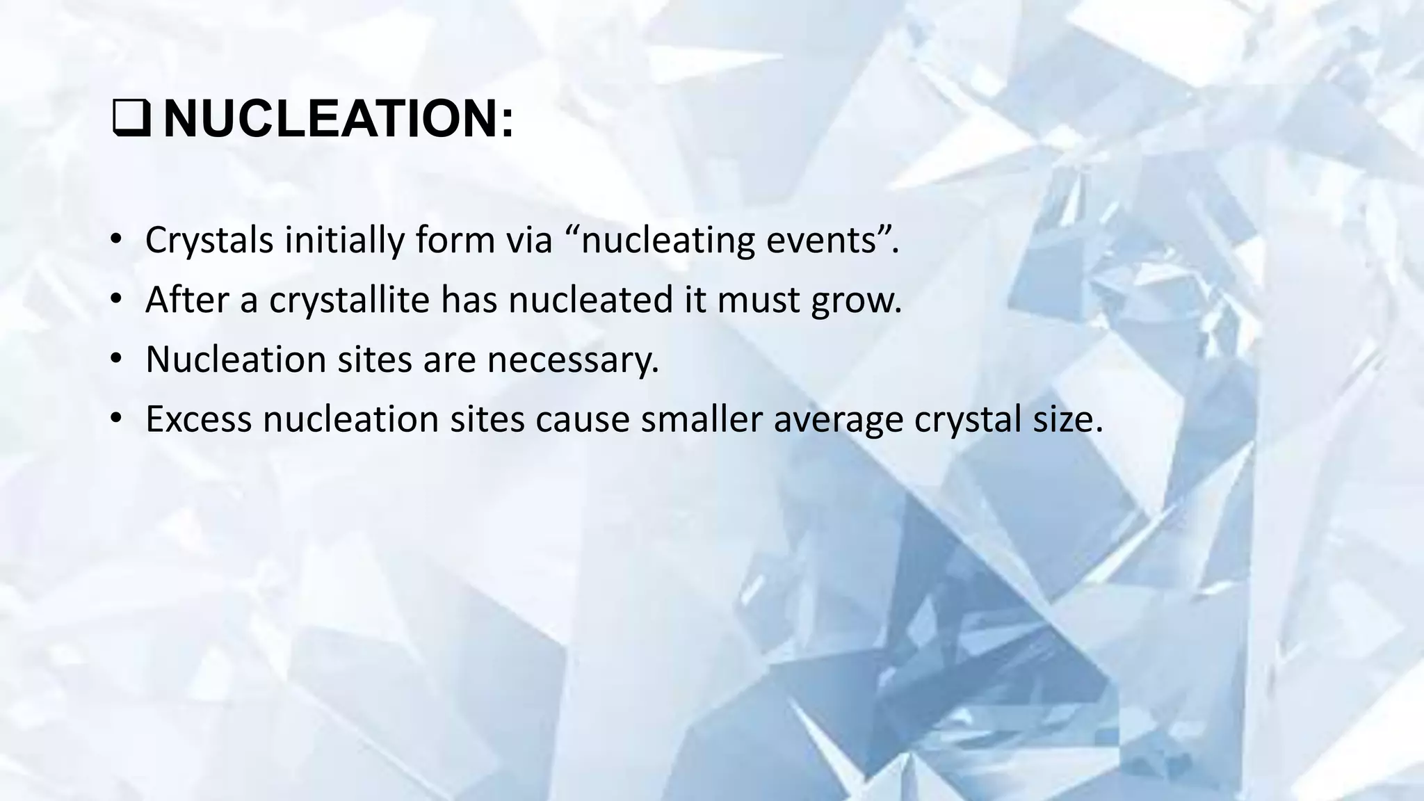 Crystallization. Crystals. | PPTX