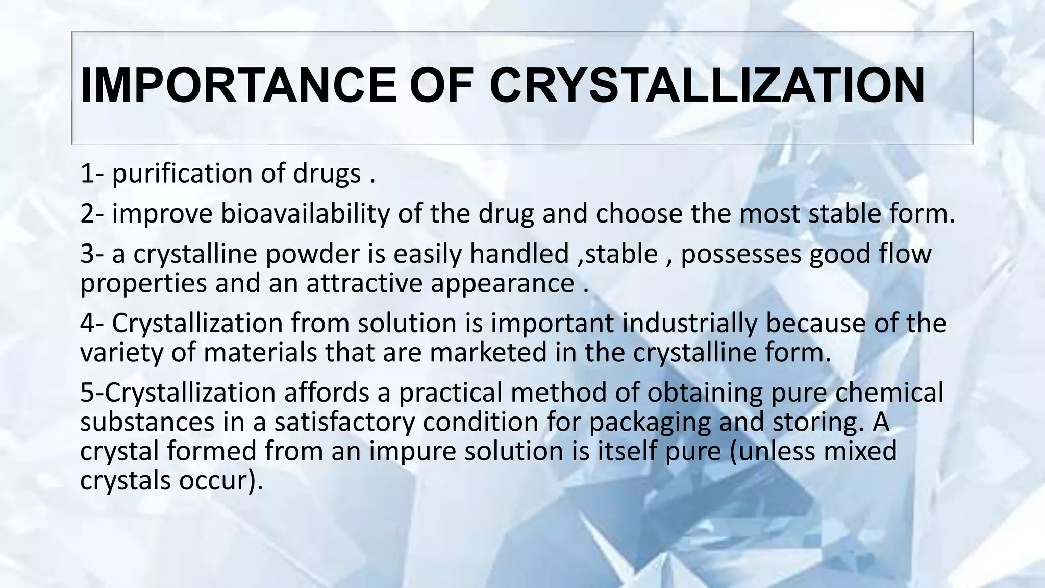 Crystallization. Crystals. | PPTX