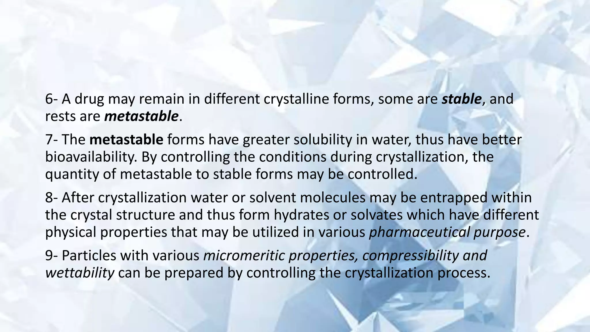 Crystallization. Crystals. | PPTX
