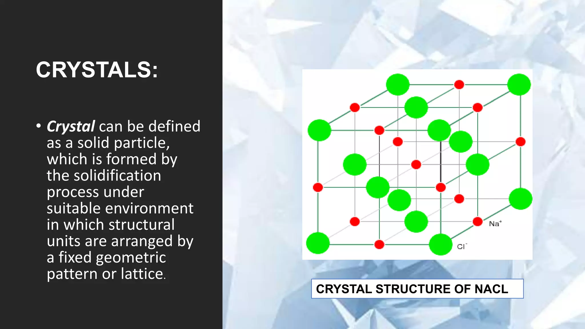 Crystallization. Crystals. | PPTX