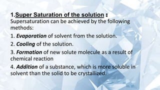 Crystallization. Crystals. | PPTX