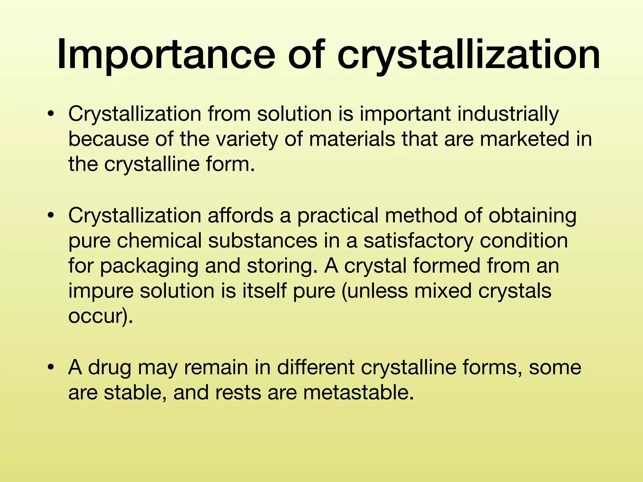 Pharmaceutical Engineering: Crystallization | PDF