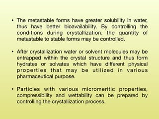 Pharmaceutical Engineering: Crystallization | PDF