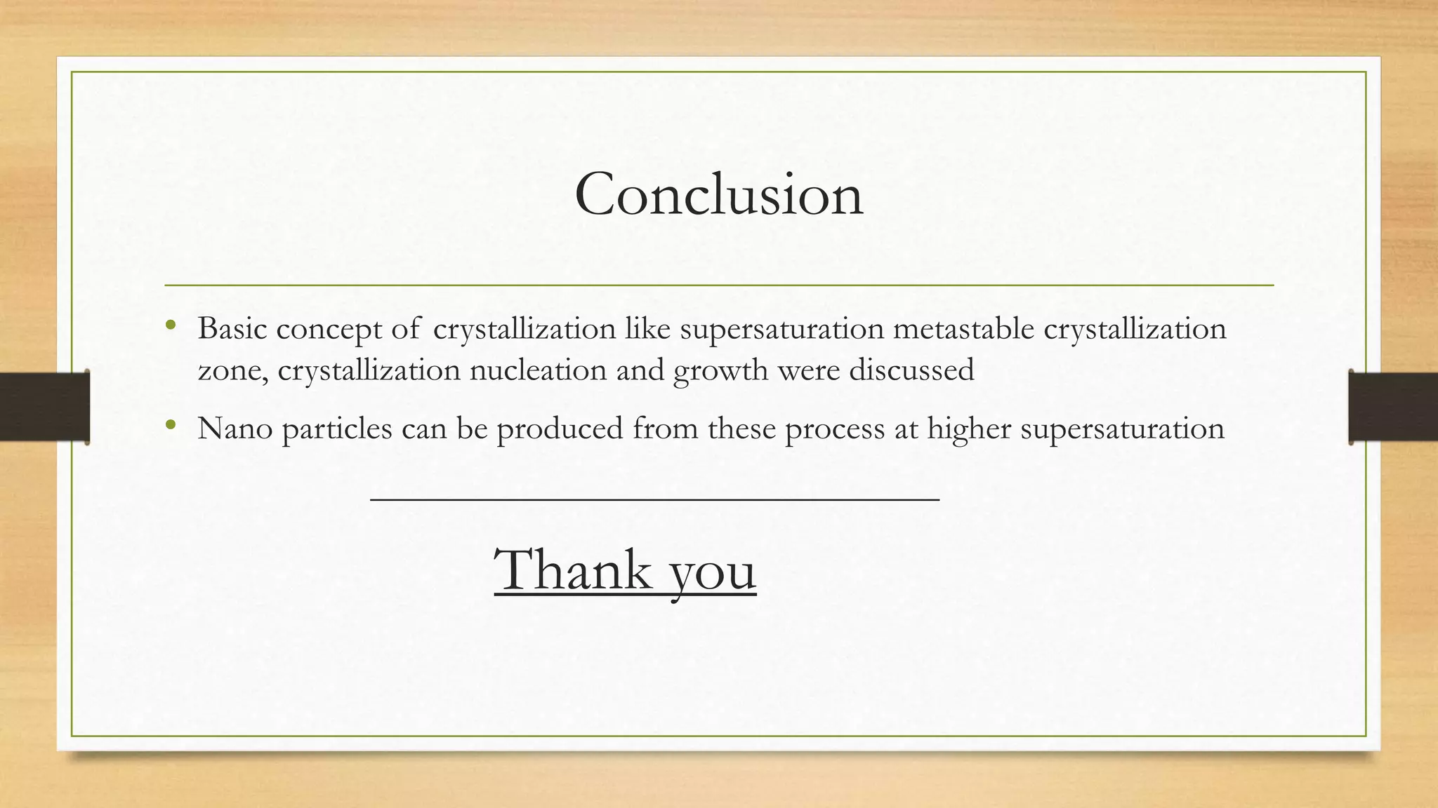 Crystallization process chemistry | PPTX