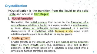 Mechanism of Crystallization & Crystal Imperfection | PDF