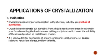crystallization physical pharmacy, procedure and mechanism | PPTX