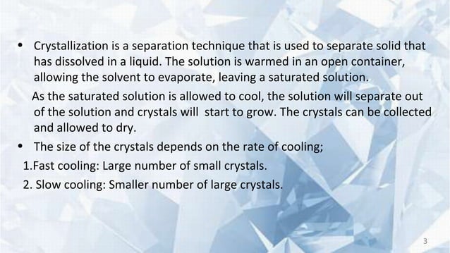 Crystallization by azmin | PPT