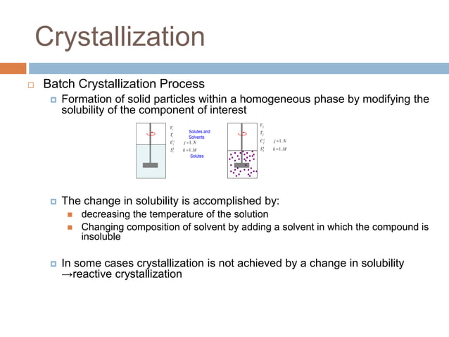 Crystallization and drying | PPTX