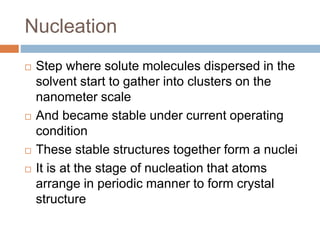 Crystallization and drying | PPTX