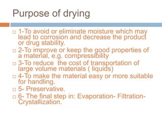 Crystallization and drying | PPTX