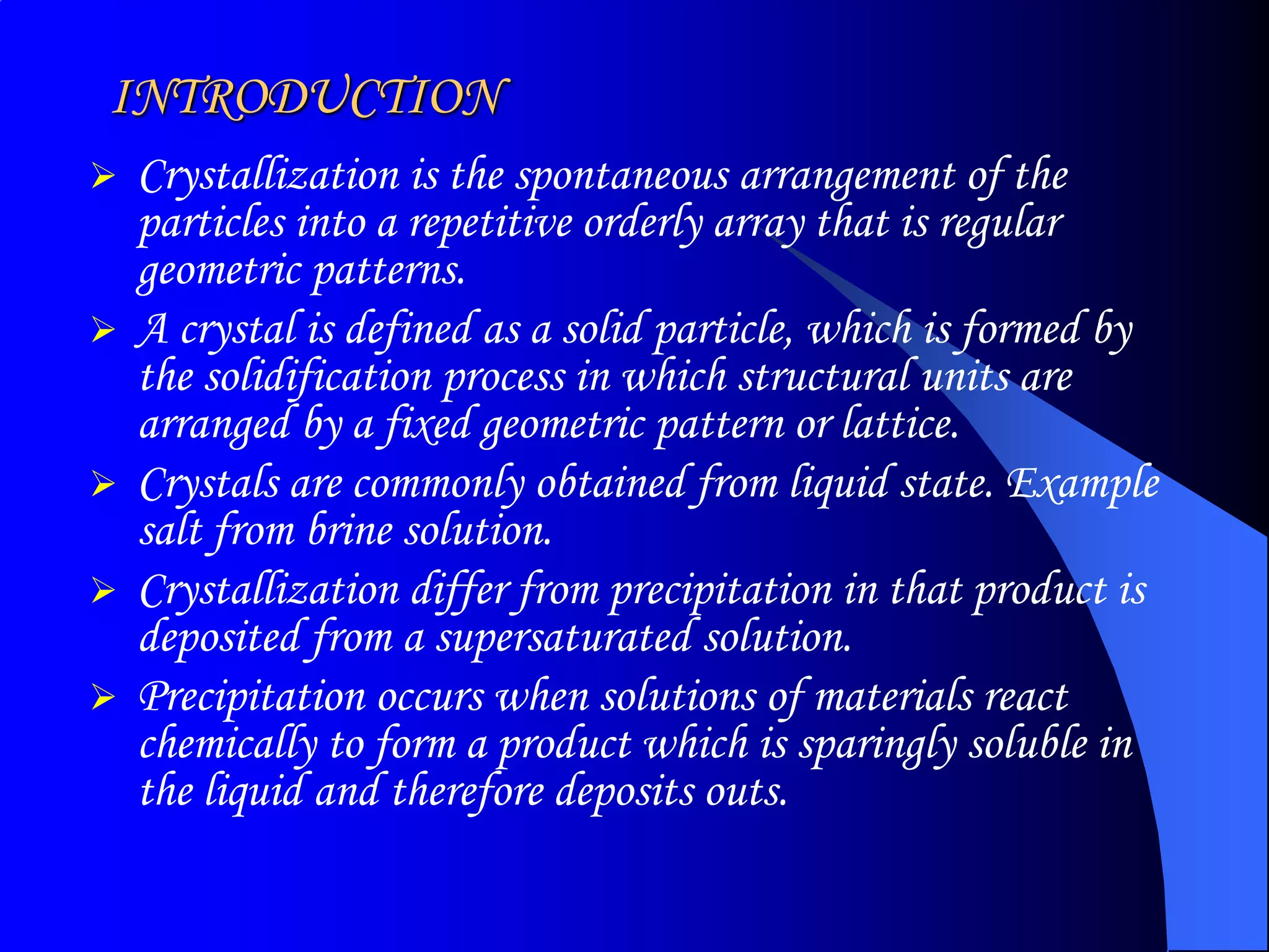 Crystallization in pharmaceutical industry | PPT