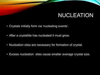 Crystalli zation ppt | PPTX